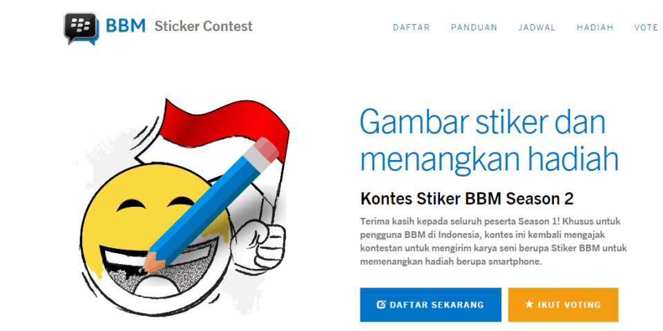 BBM Sticker Contest Kembali Digelar di Indonesia