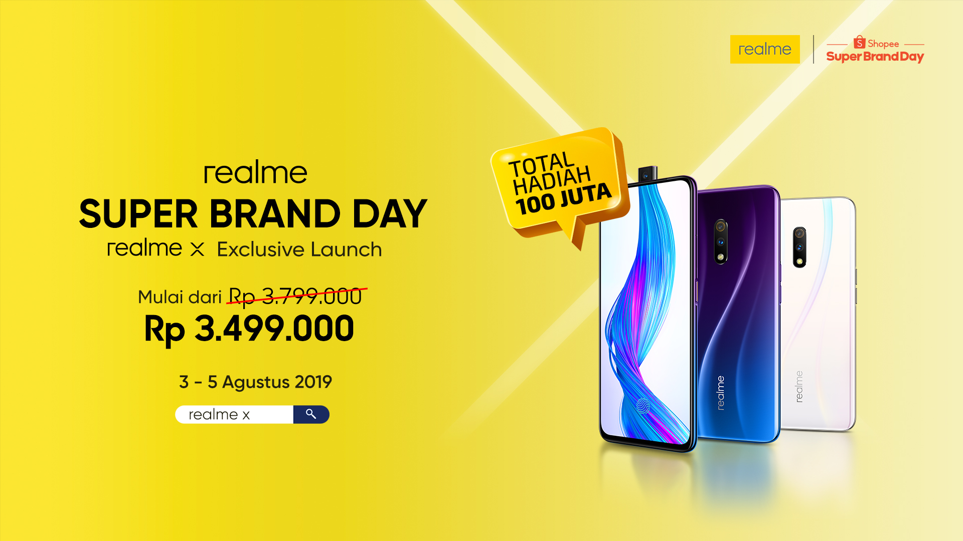 Realme Jajal Penjualan di Shopee Super Brand Day