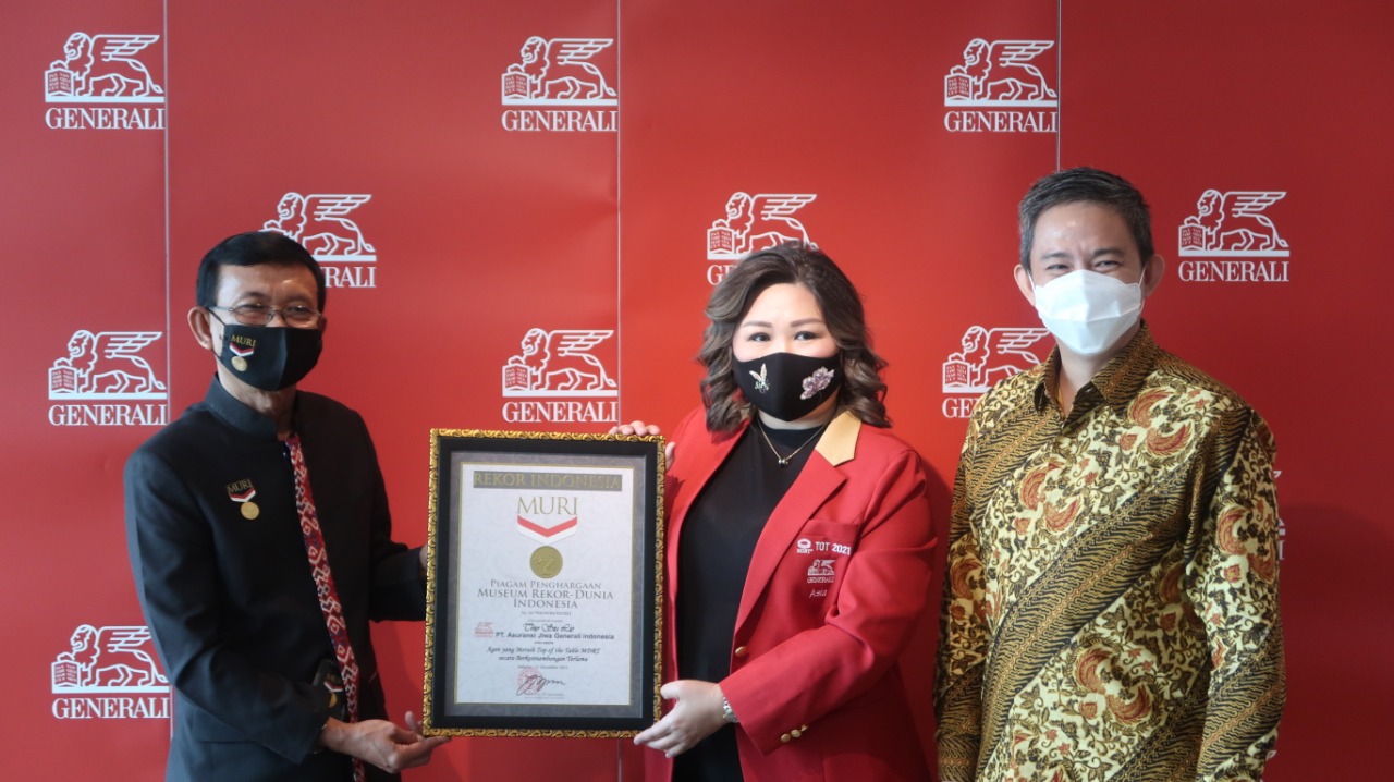 Profesional Layani Nasabah, Agen Generali Raih Rekor MURI