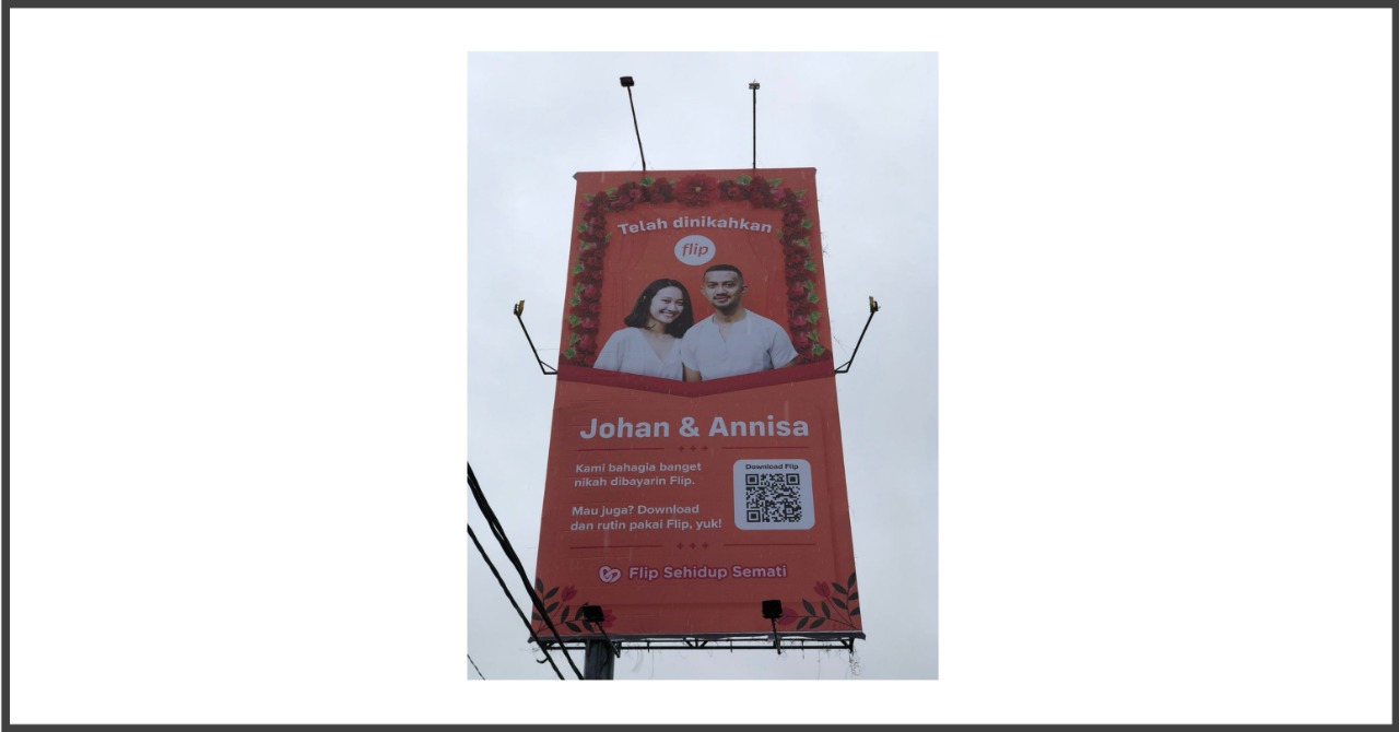 Unik! Iklan Billboard Flip Sarat Pesan Peduli Lingkungan