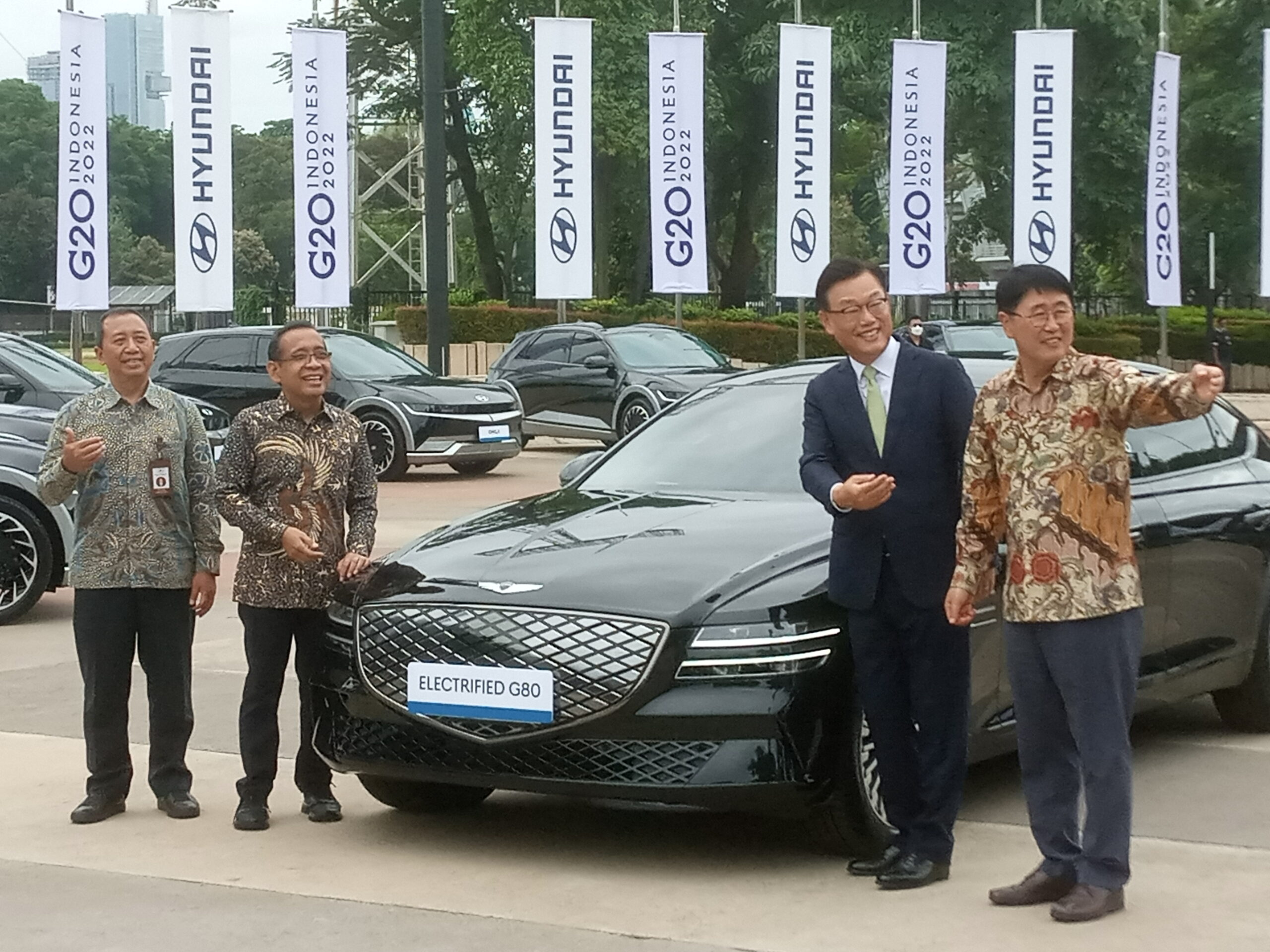 Resmi Jadi Kendaraan G20, Hyundai Kirim 393 Mobil Listrik ke Bali